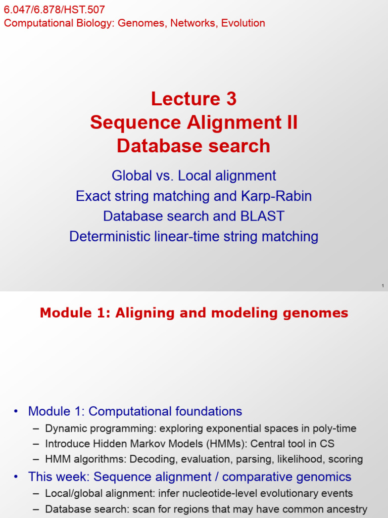 318809f1420dc08eac795206c14bbebd_MIT6_047F15_Lecture03 | PDF | Sequence Alignment | Time Complexity