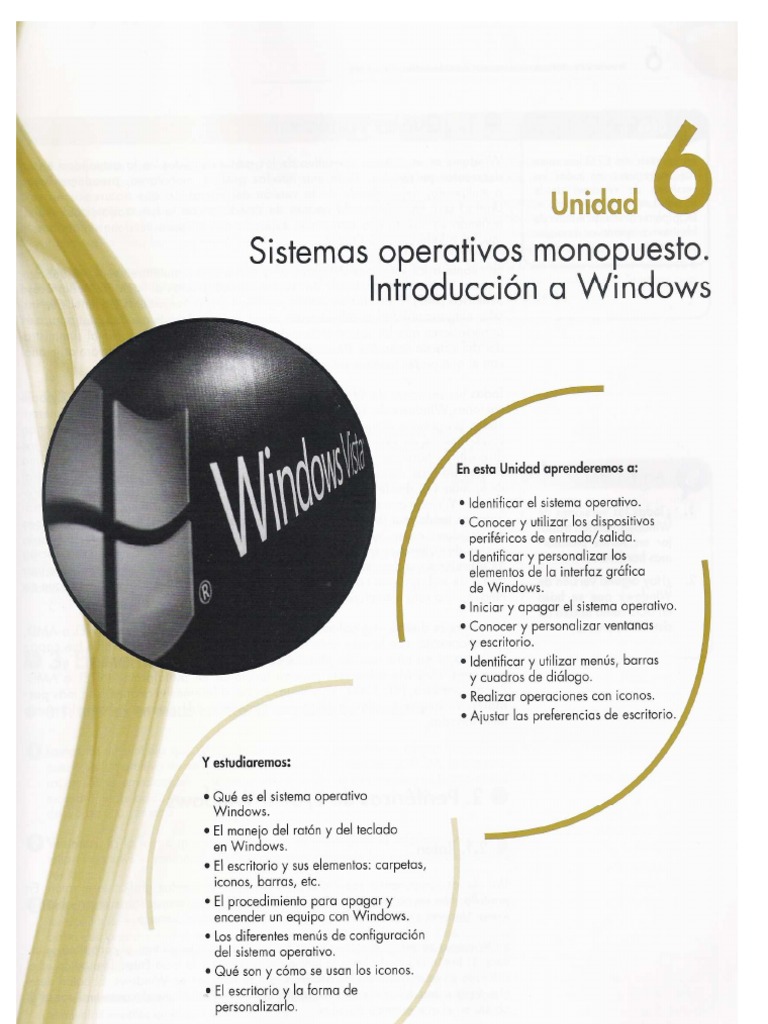 6 Sistemas Operativos Monopuesto. Introducción A Windows | PDF 6 Sistemas Operativos Monopuesto. Introducción A Windows | PDF