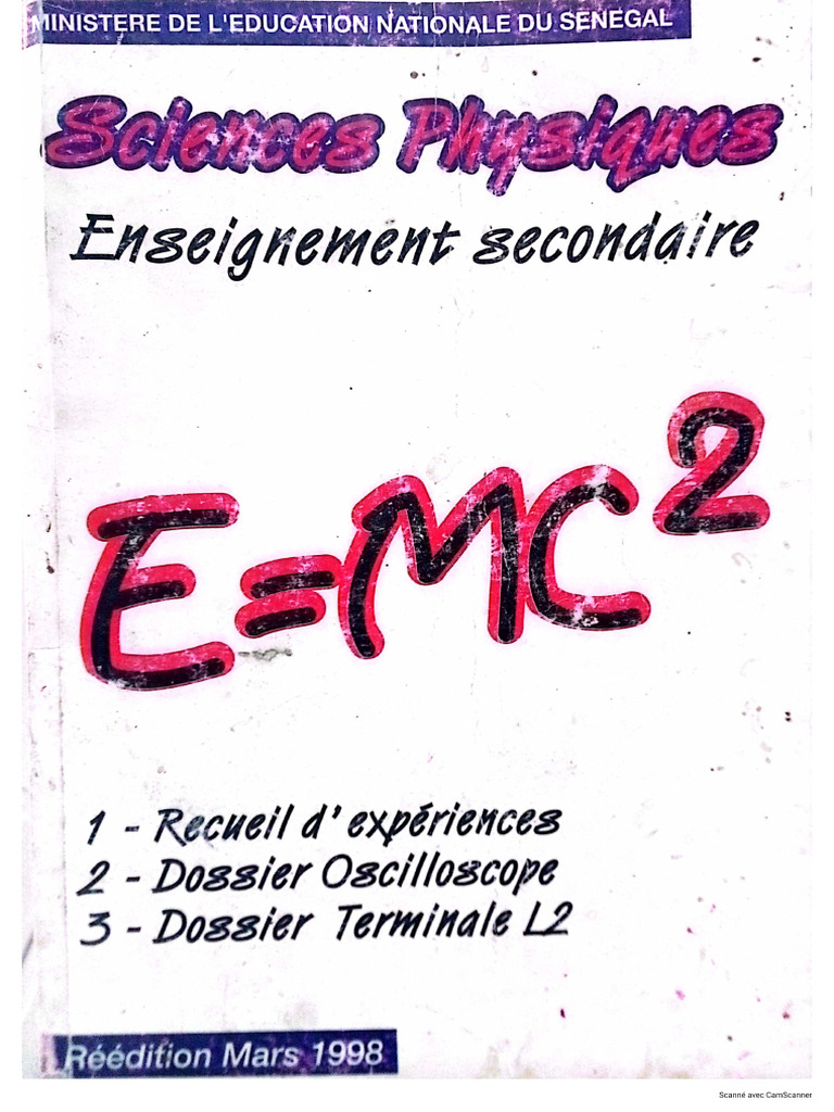 Sciences Physiques - Enseignement Secondaire | PDF