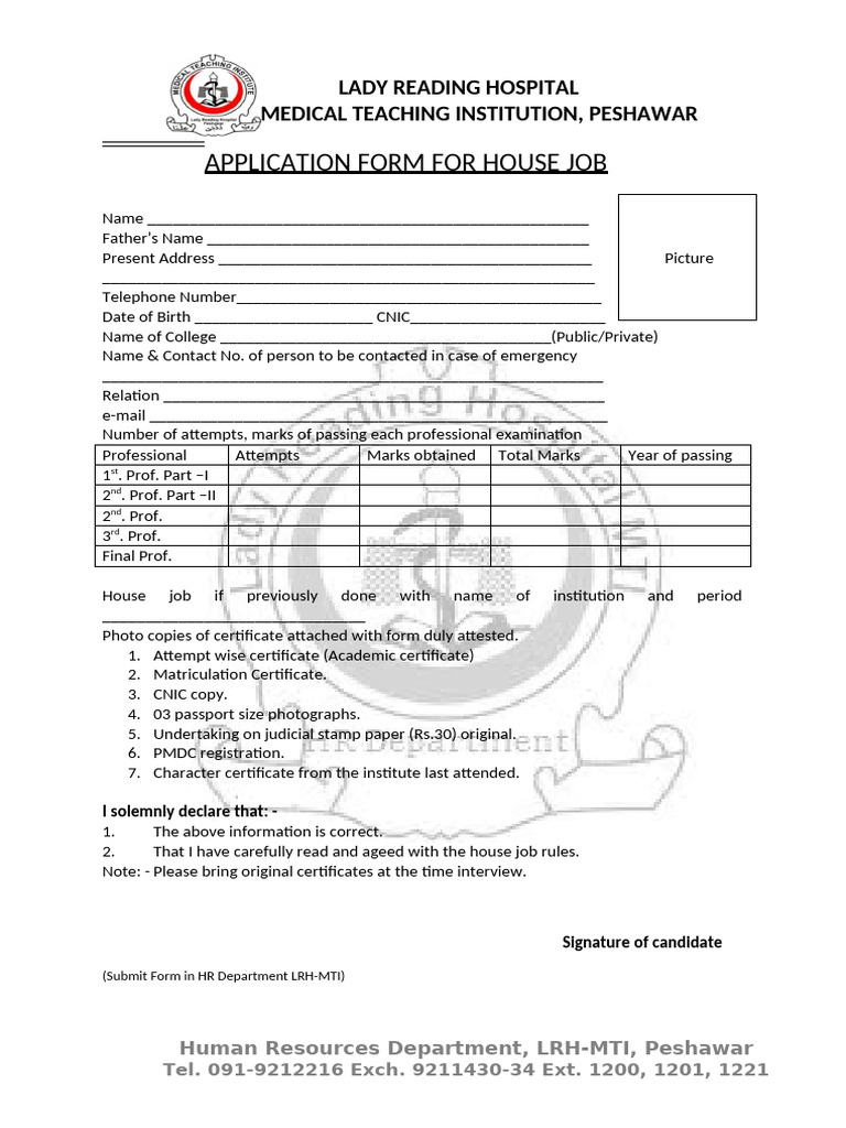 House Job Application Form | PDF | Justice | Crime & Violence
