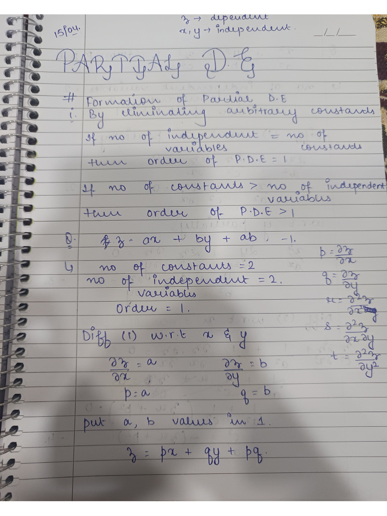 Partial Differentiation | PDF