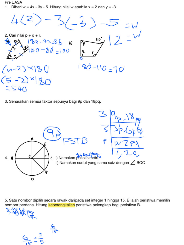 Uasa Math T2 | PDF