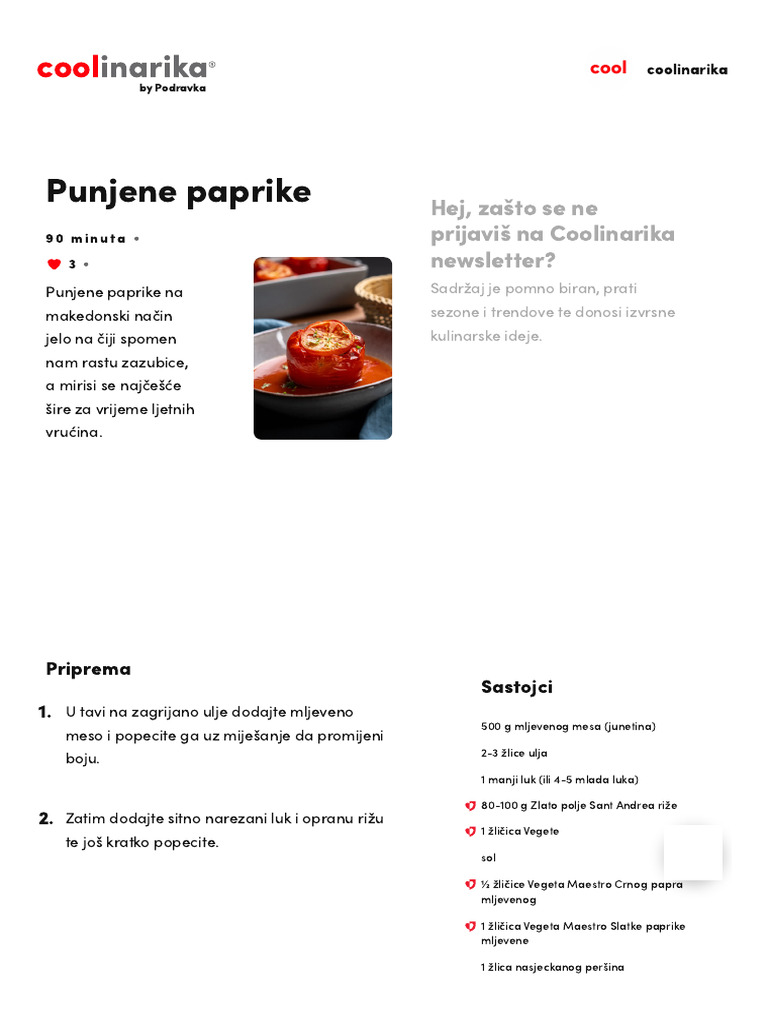 04 - Punjene Paprike | PDF
