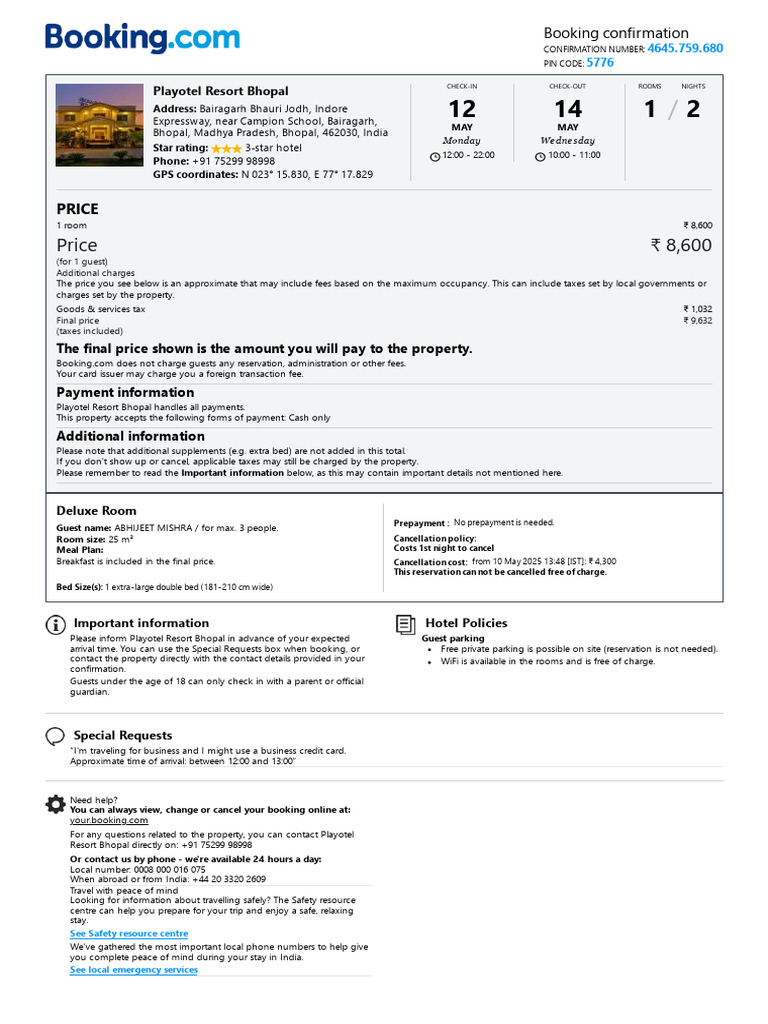 Confirmation | PDF | Fee | Payments