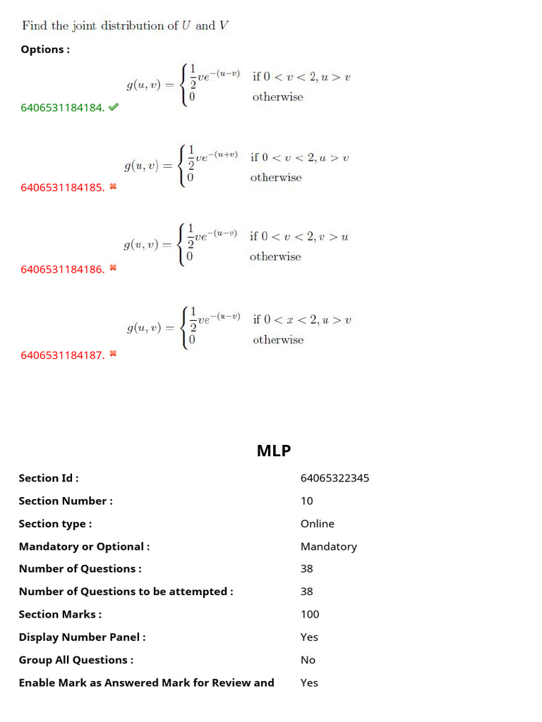 MLP ENDTerm Marathon | PDF | Multiple Choice | Cluster Analysis