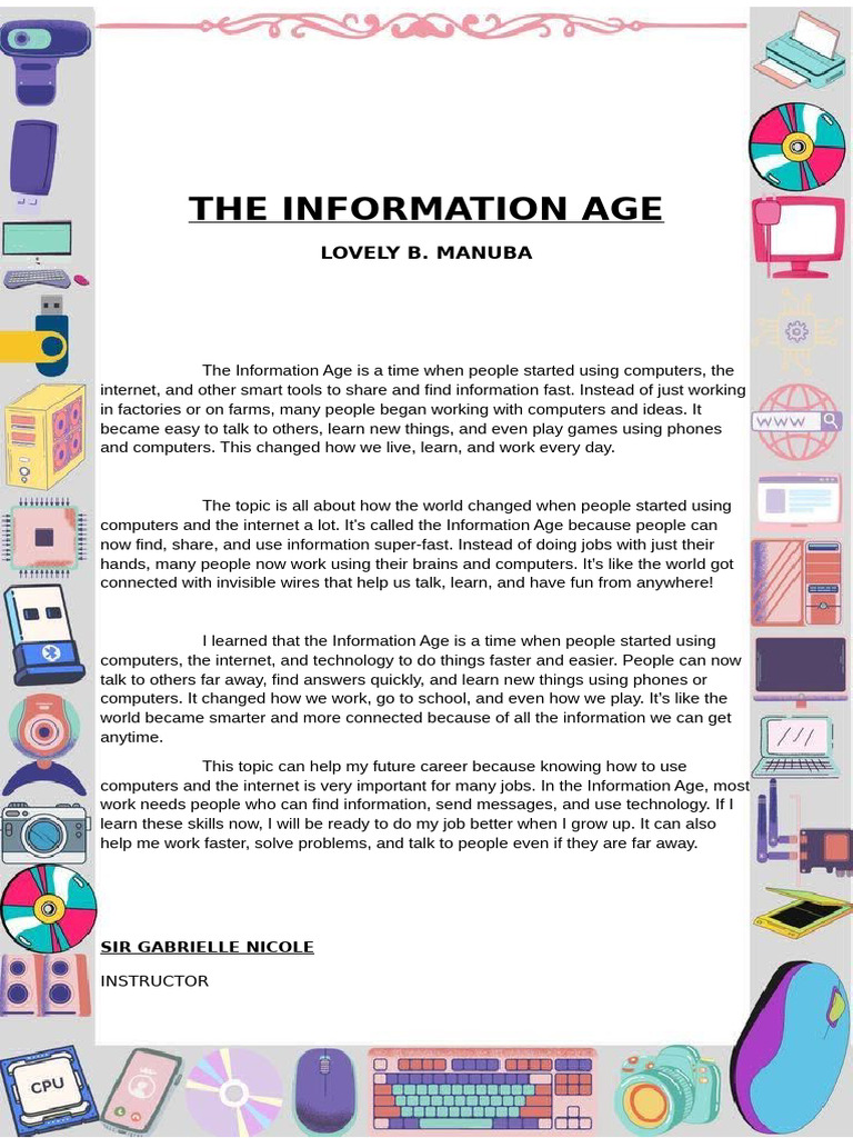 The Information Age Pdf