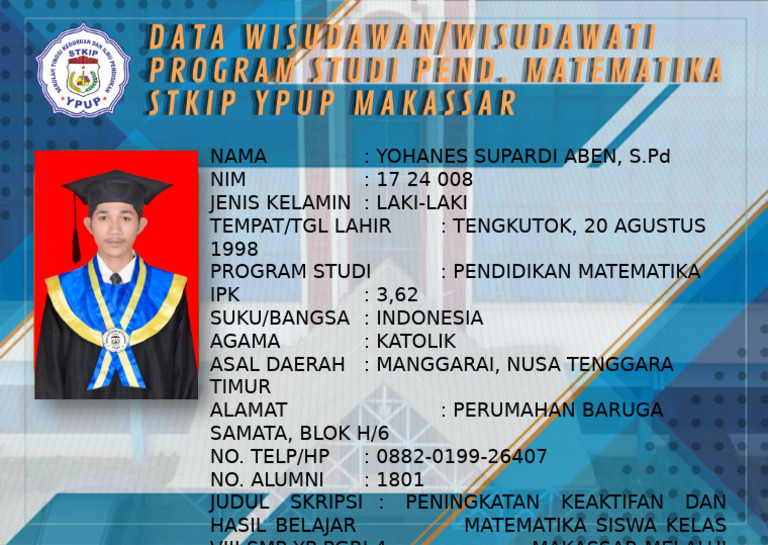 Profil Wisudawan | PDF