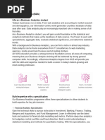 Omsa Analytics Curriculum Gridpdf | PDF | Analytics | Machine Learning