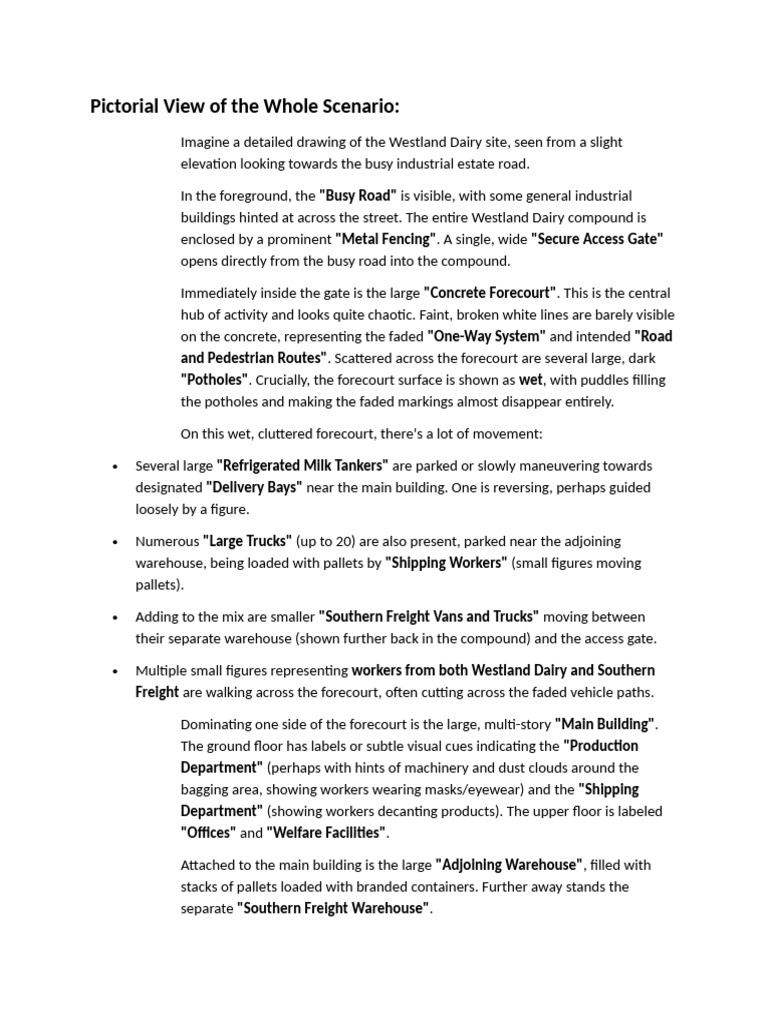 Pictorial View of The Nebosh Paper May 2025 | PDF | Road | Filling Station