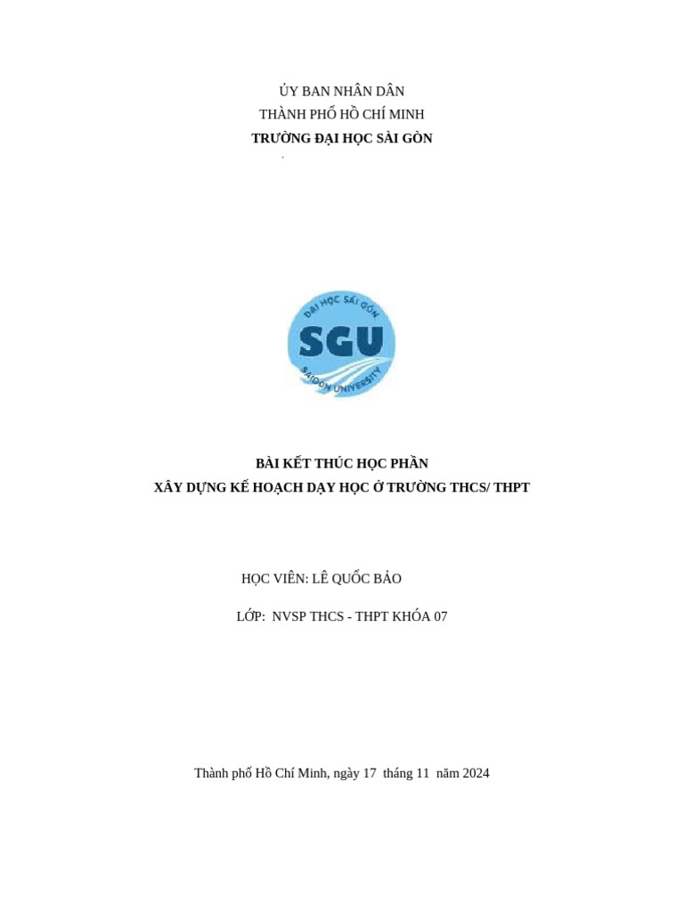 THCS - 02 - LÊ QUỐC BẢO | PDF | Vocabulary | Reading Comprehension