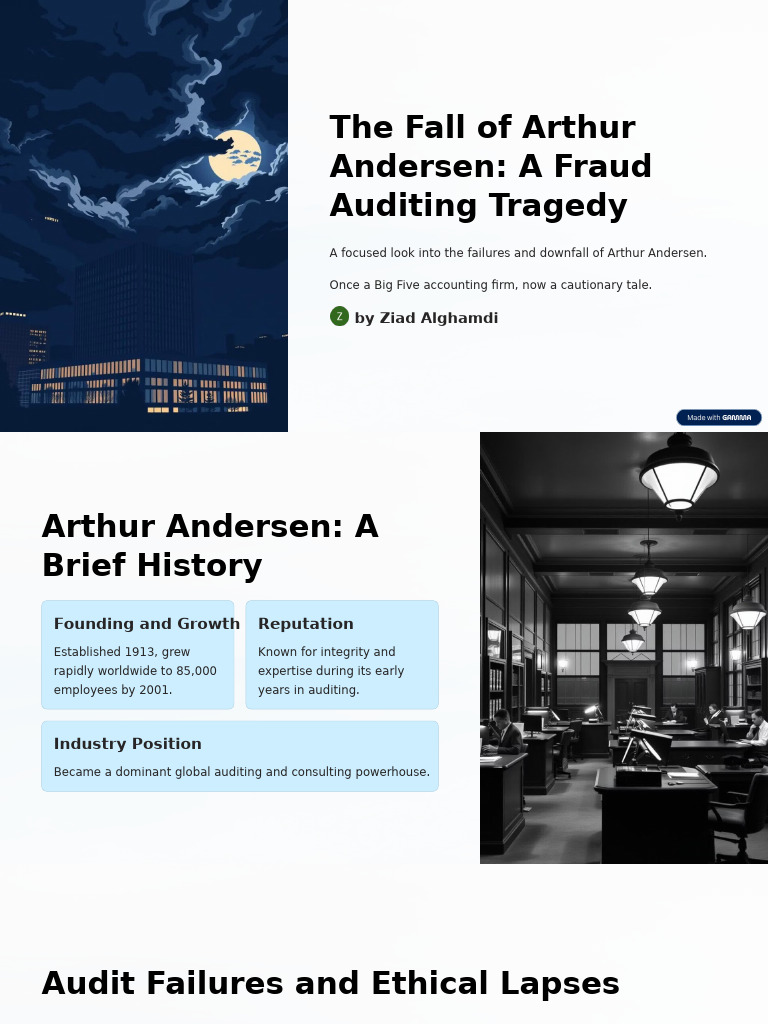 Sure Heres A Short and Simple Summary Arthur Andersen Was Found Guilty ...