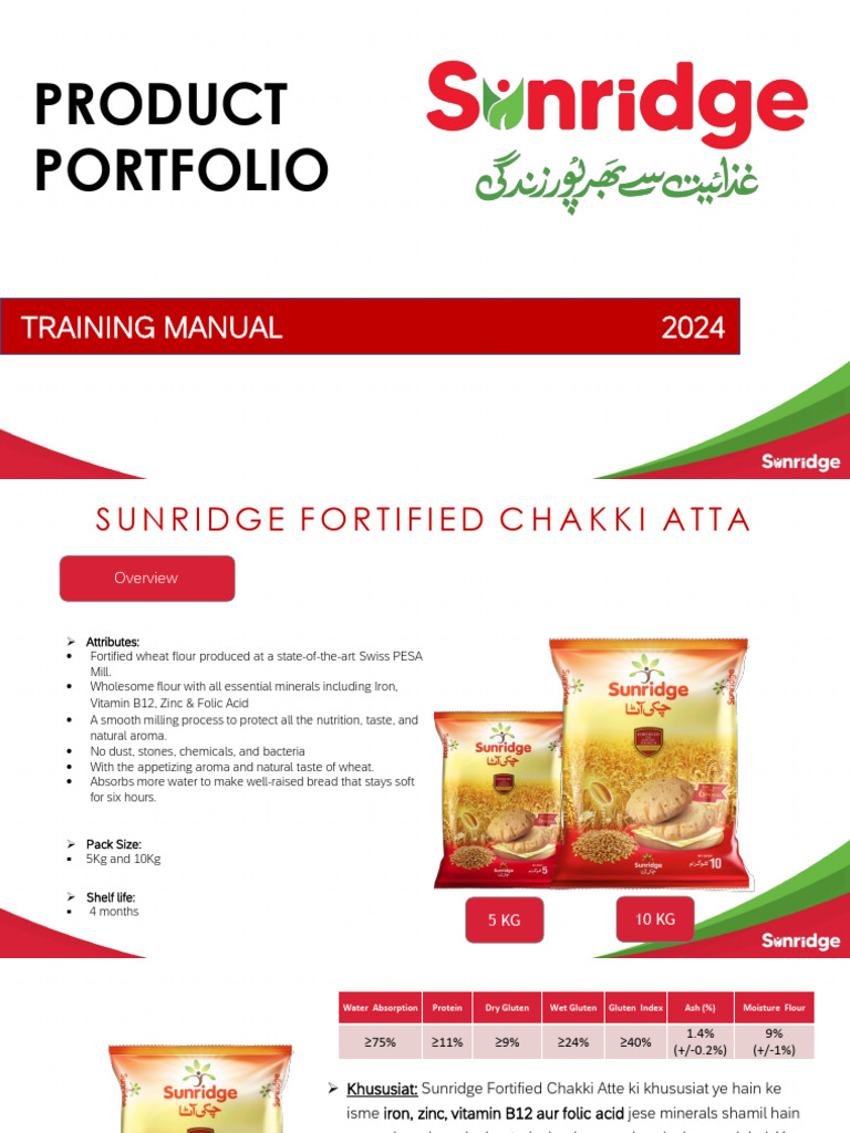 Sunridge Foods Training Manual | PDF | Flour | Breads