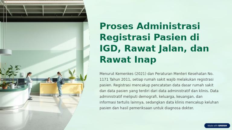 Proses Administrasi Registrasi Pasien Di IGD Rawat Jalan Dan Rawat Inap | PDF