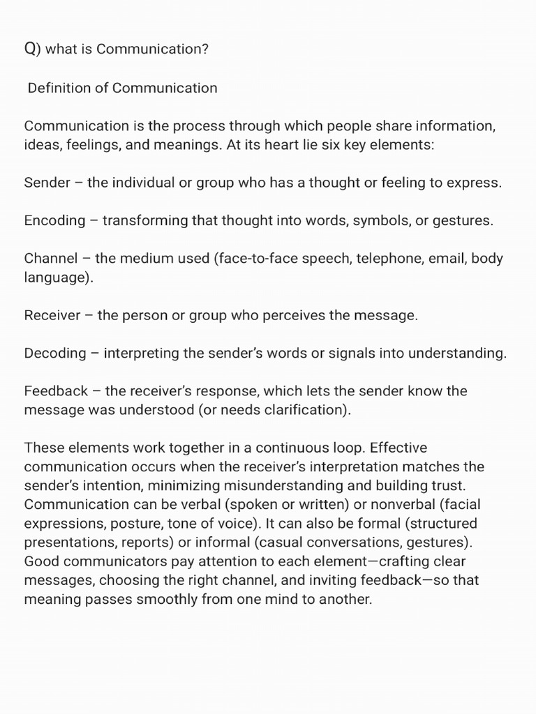 Speech Communication Chapter 1 | PDF