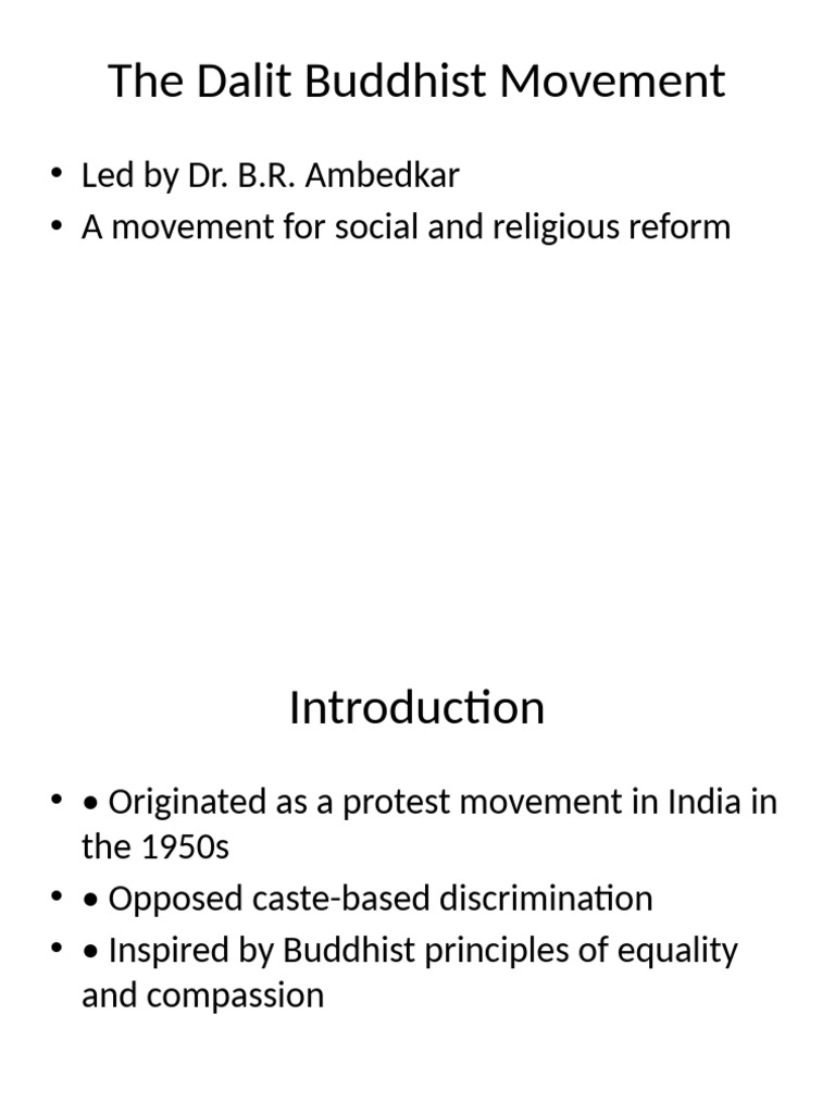 Dalit Buddhist Movement | PDF