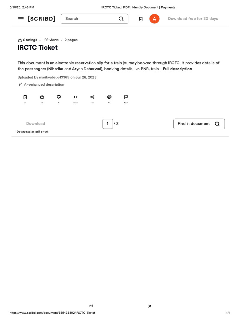 _ Identity Document _ Payments | PDF | Scribd | Internet