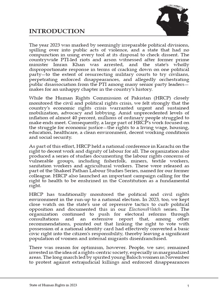 2024 State of Human Rights in 2023 en | PDF | Cost Of Living | Justice