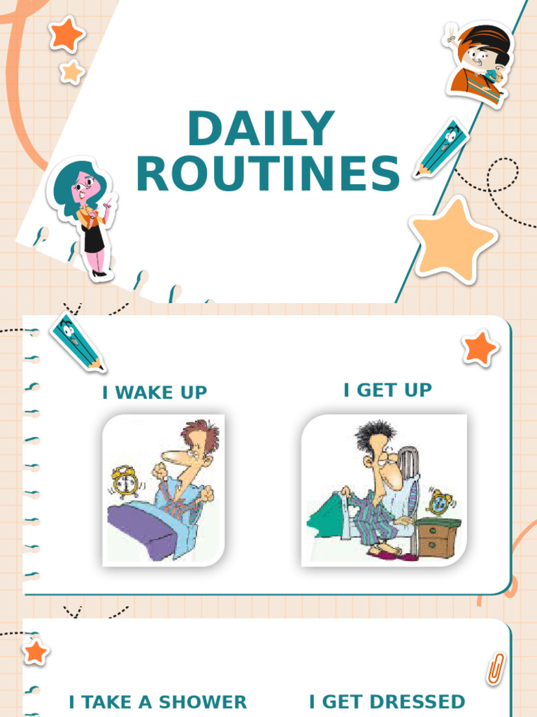 Daily Routines Flashcards 145441 | PDF