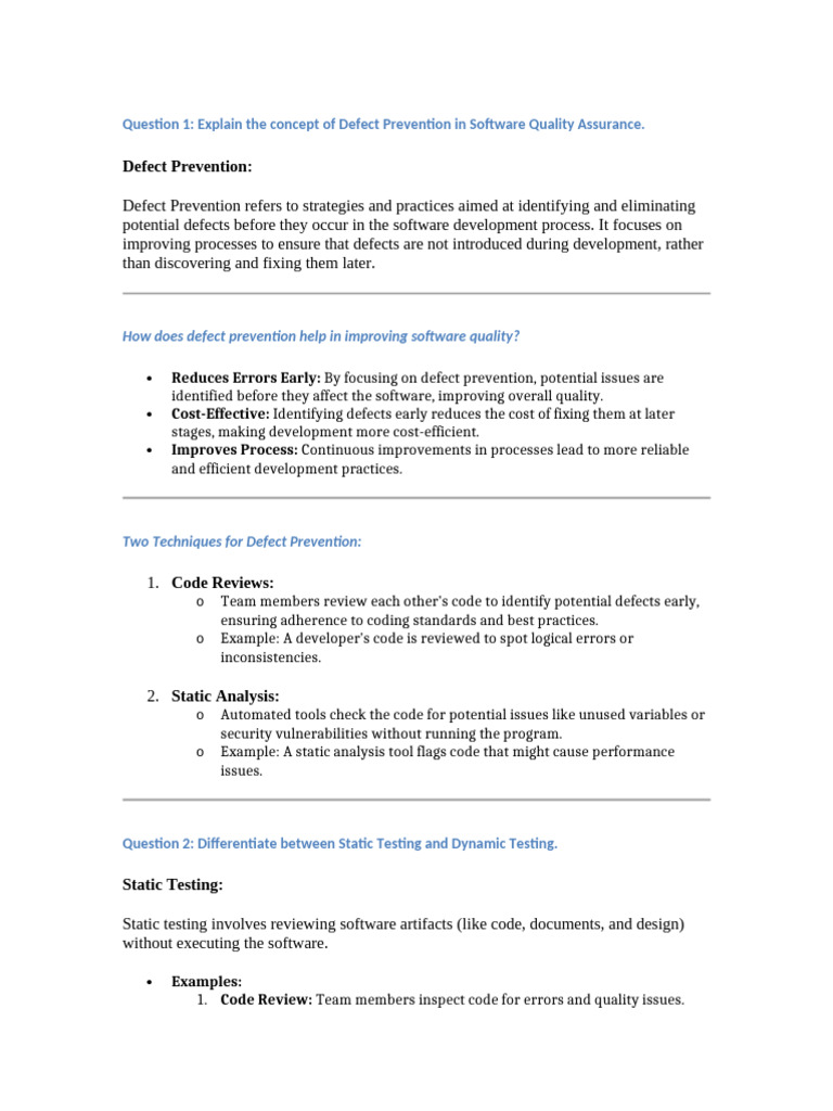 Software Quality Assignment | PDF | Software Testing | Software Quality