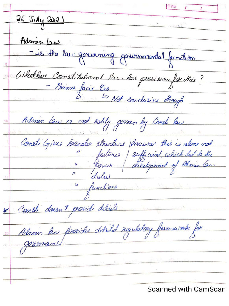 Admin Law - Final Notes | PDF