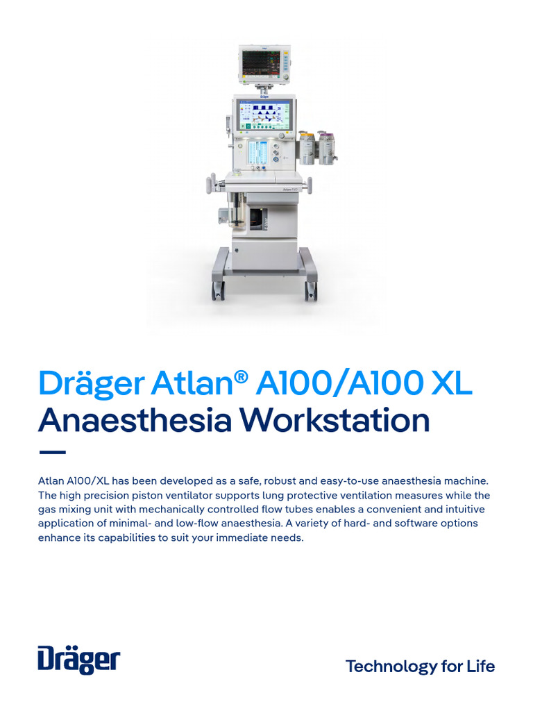 Atlan A100 A100XL Pi 102413 en MASTER | PDF | Anesthesia | Monitoring (Medicine)