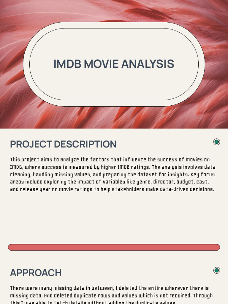 IMDB Movie Analysis.pptx | PDF