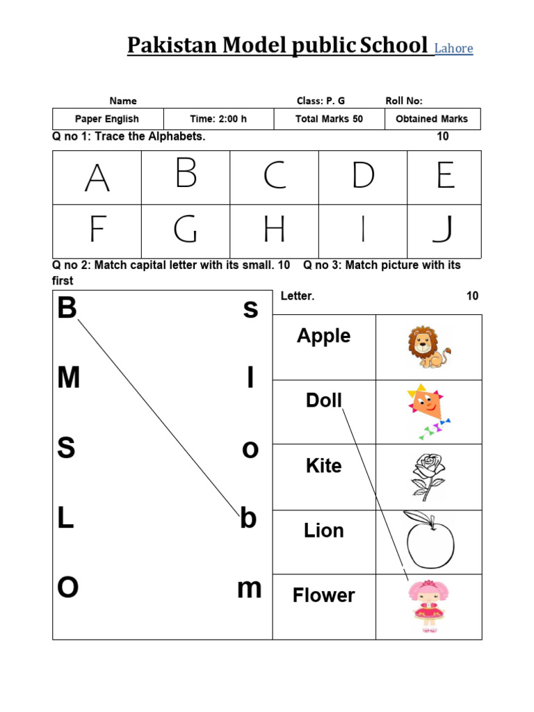 PG Class English Paper Format | PDF