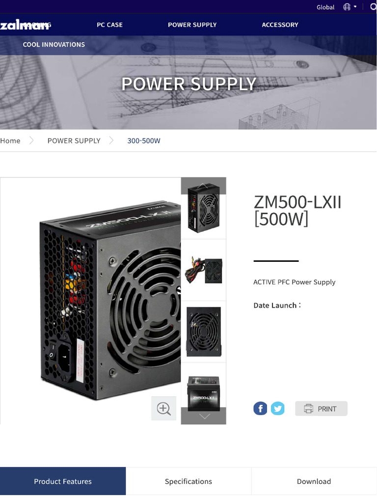 Zalman Zm500-Lxii 500W | PDF