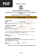 Kenya Police Abstract Form | PDF