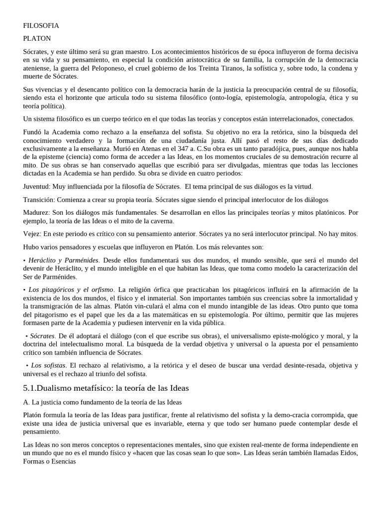 Filosofia Evau | PDF | Platón | Tomás de Aquino