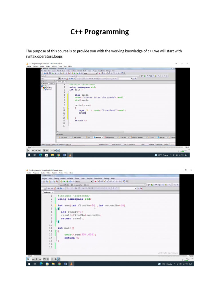C++ Programming | PDF | C++ | Integrated Development Environment
