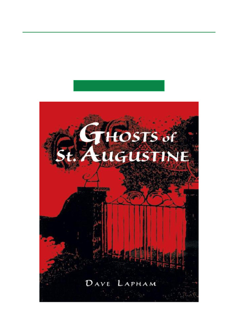 Ghosts of St. Augustine Chapter-by-Chapter Download | PDF | Pantry