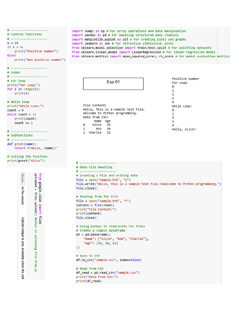 Print Out ML - Finallllllllllllllll | PDF | Mean Squared Error | Errors And Residuals