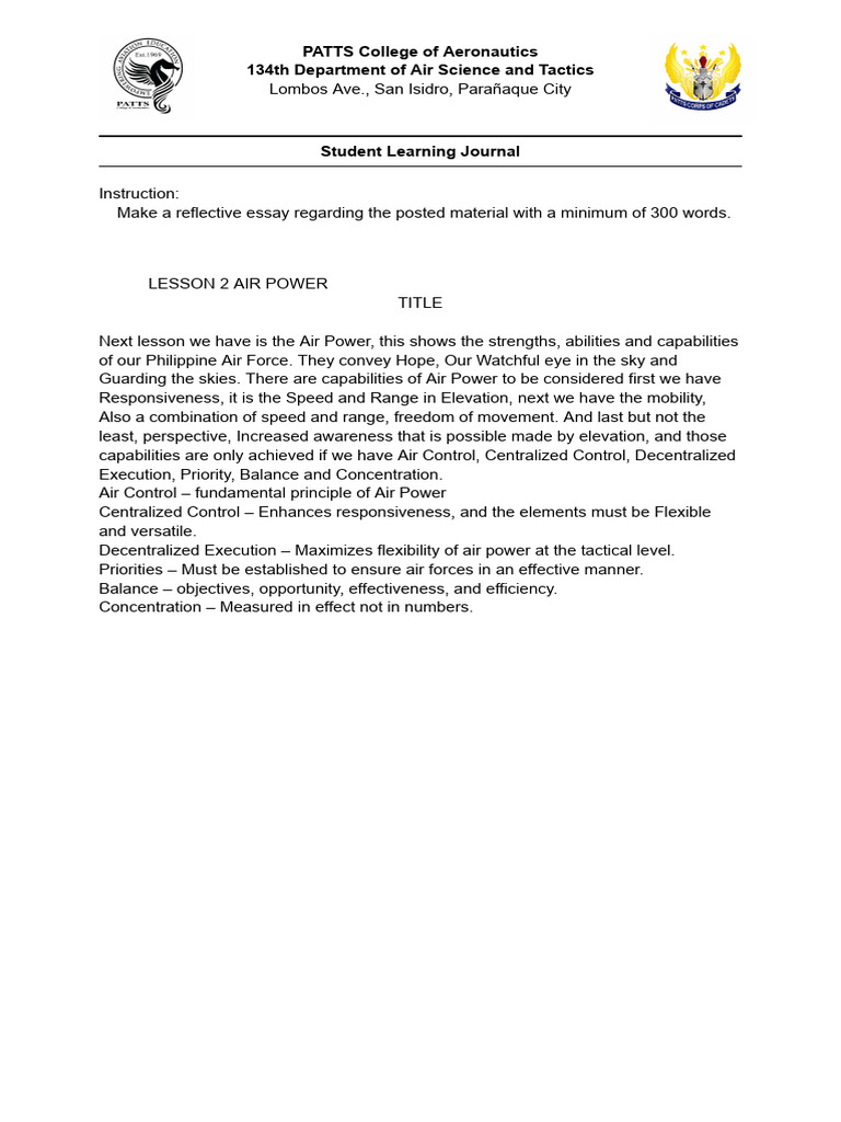 NSTP 200 Reflection 2 | PDF