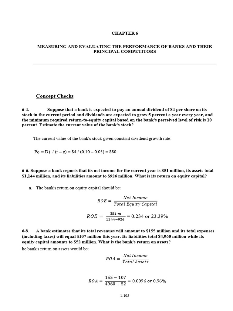 Chapter 6 - Worksheet With AK | PDF | Equity (Finance) | Interest