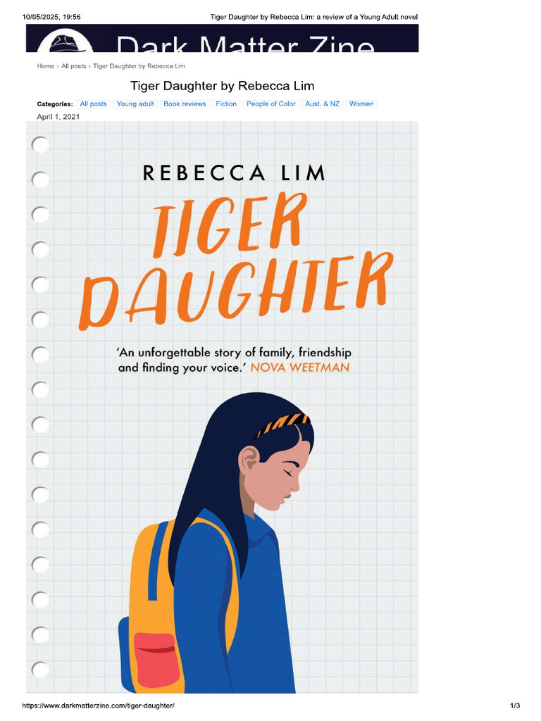Tiger Daughter by Rebecca Lim Review | PDF