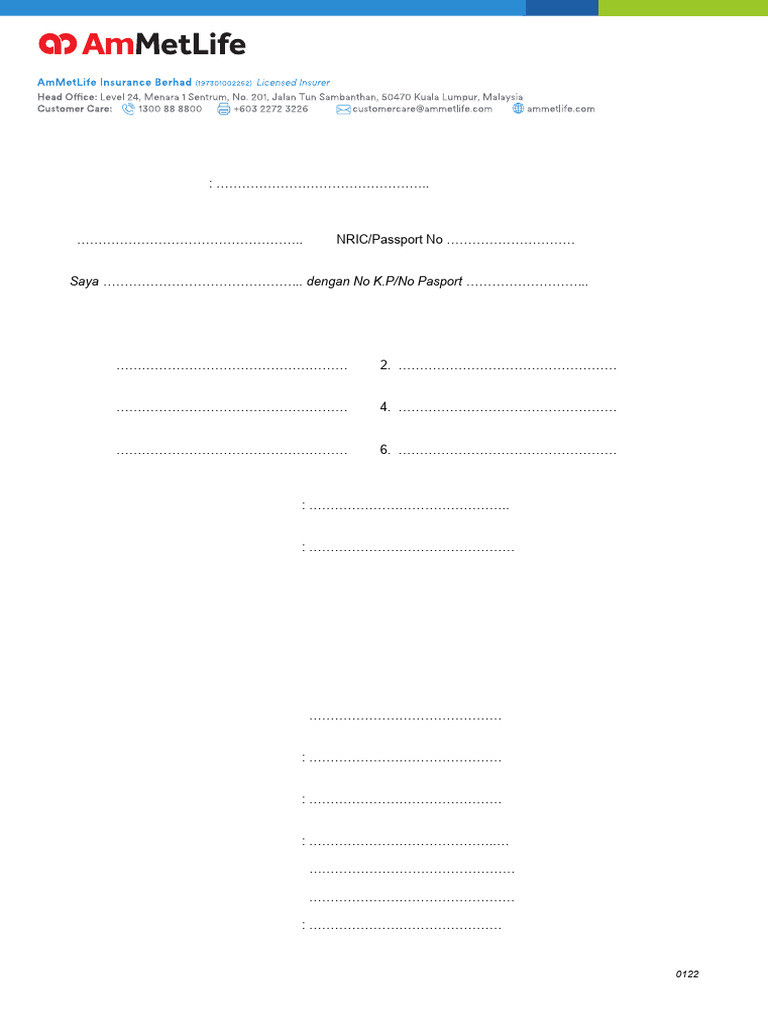 NB Form - Extract of Specimen Signature | PDF