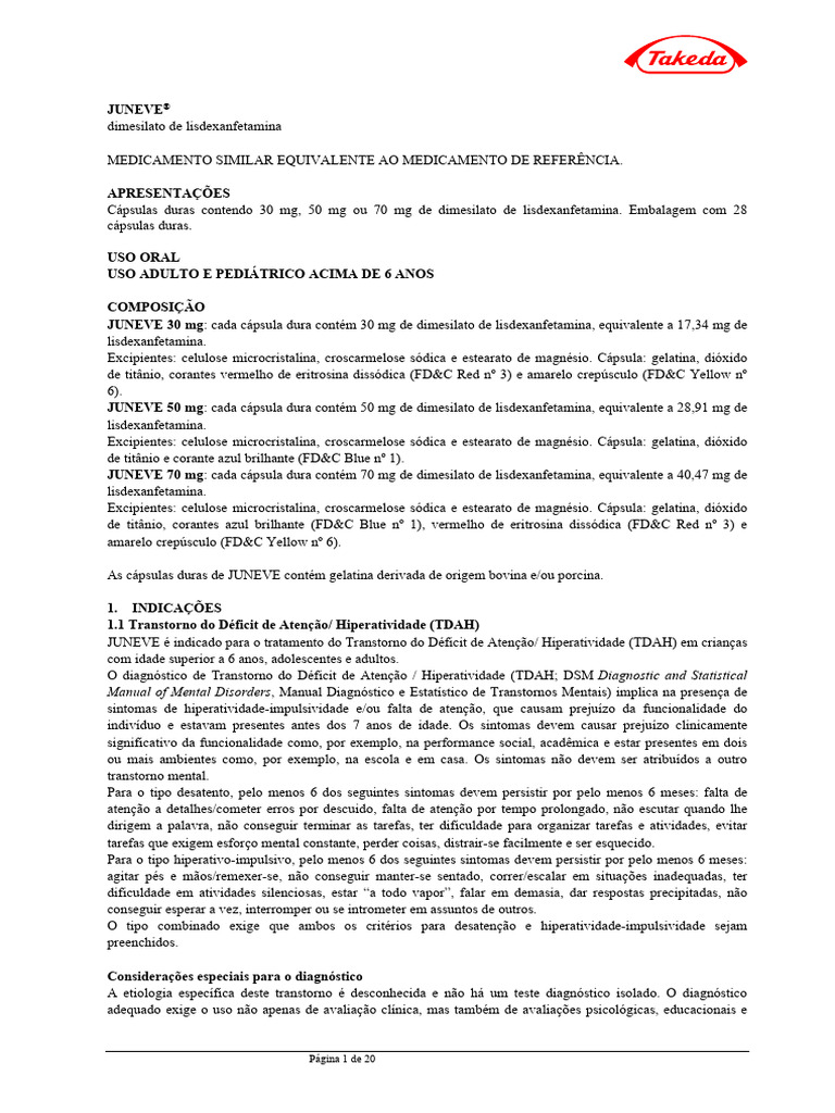 Juneve Bula Profissional | PDF | Transtorno de déficit de atenção e ...