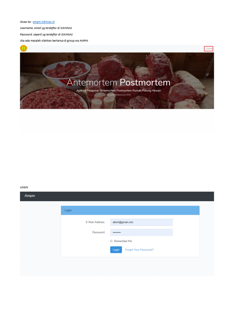 Tata Cara Pelaporan AMPM iSIKHNAS | PDF