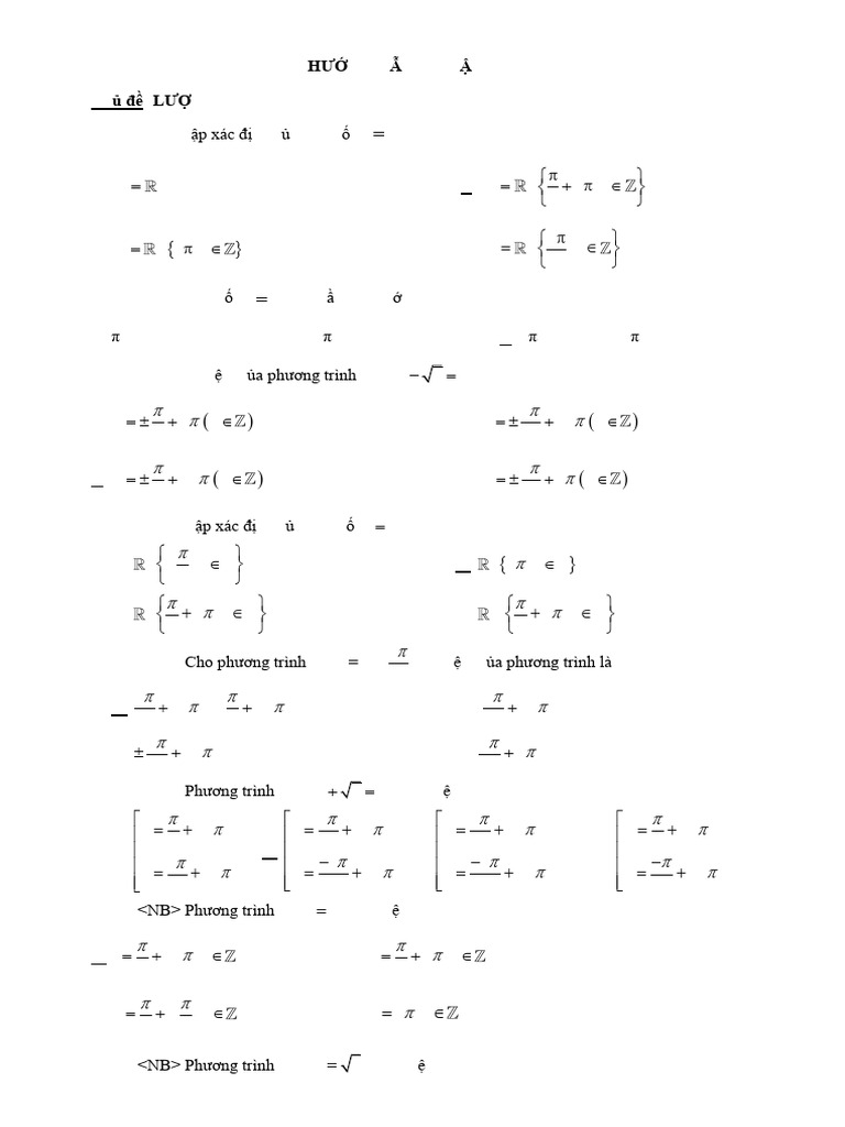 Tong Hop On Tap HK1 Toan 11 | PDF