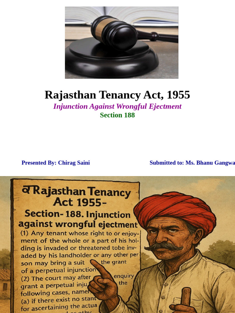 Section 188: Injunctions in Tenancy Act | PDF