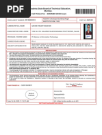 MS-CIT Hall Ticket | PDF | Identity Document | Driver's License