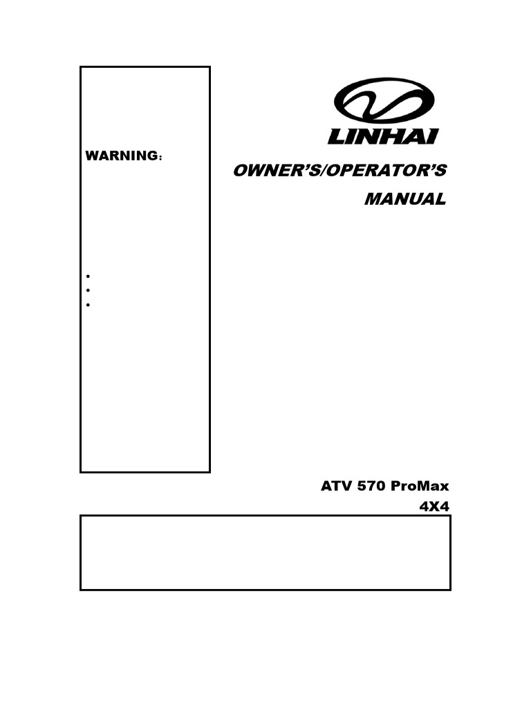 Ps 214732570 Promax User Manual en | PDF | Brake | Throttle