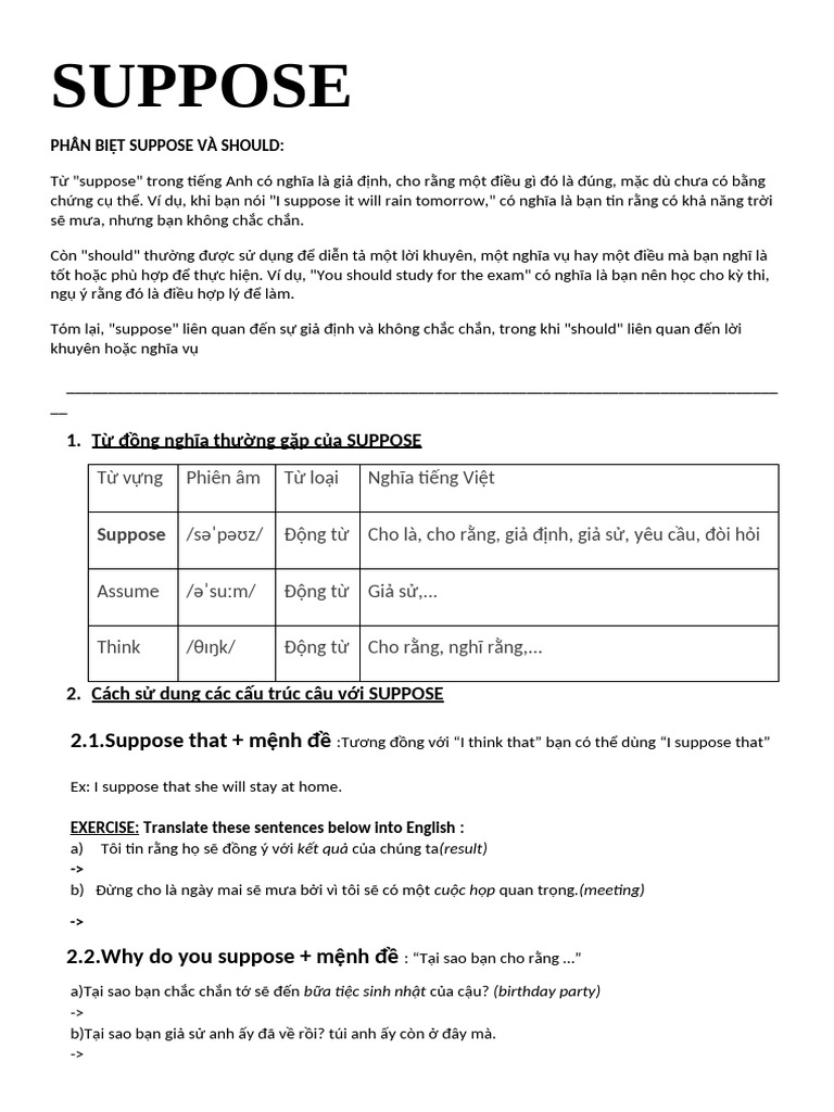 SUPPOSE | PDF