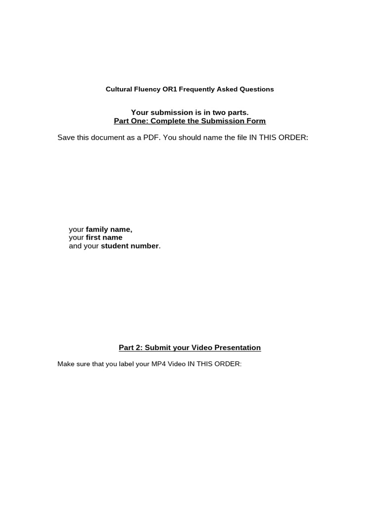 Cultural Fluency OR1 | PDF | Learning