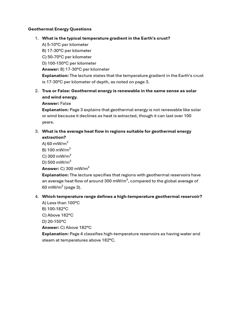 Geothermal Energy Insights and Challenges | PDF | Geothermal Energy ...