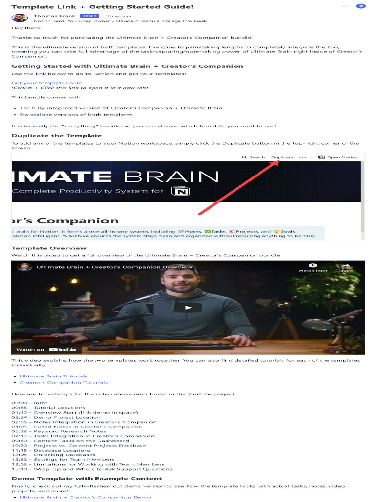 01a-Template Link + Getting Started Guide! | PDF