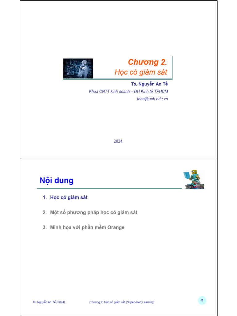 ML.2024.Ch2. Hoc Co Giam Sat (Supervised Learning) | PDF