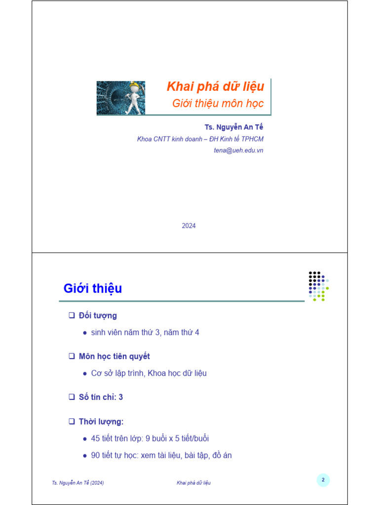 Data Mining.2024.Ch0 - Gioi Thieu | PDF