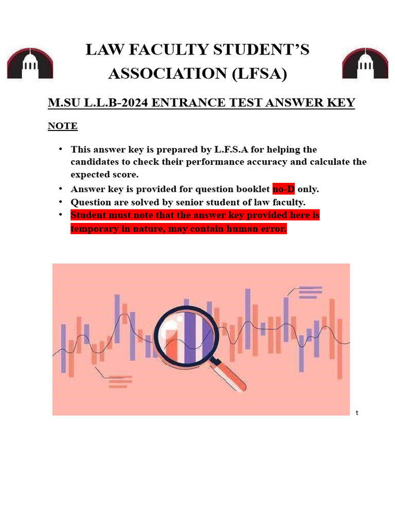 llb answer key 2024 | PDF